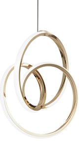 Toolight Závěsné LED svítidlo Luxury Glamour 4 G076-1CP zlaté