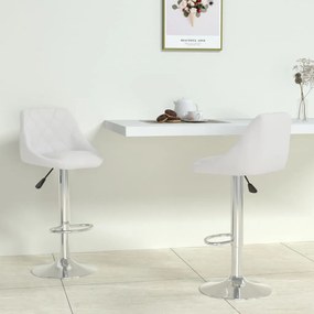 vidaXL Barové stoličky 2 ks umělá kůže [335188] Barva: Bílá