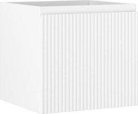 Mexen Rivel, koupelnová skříňka 50 cm, 1 zásuvka, drážkovaná, bílá matná, 91A20-05047-1-BF01