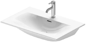 Duravit Viu - Umyvadlo 73x49 cm, s přepadem, s otvorem pro baterii, WonderGliss, bílá 23447300001