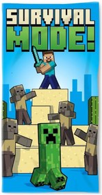 Plážová osuška Minecraft - motiv Survival Mode! - 100% bavlna - 70 x 140 cm