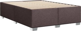 Rám postele bez matrace tmavě hnědý 140 x 200 cm textil 3284481