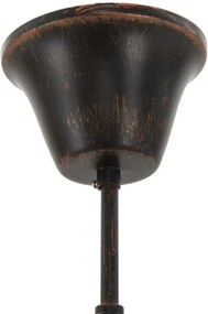 Závěsné svítidlo Mauro Ferretti Brokus 4 svítidla, 80x80x40 cm, černá/měděná