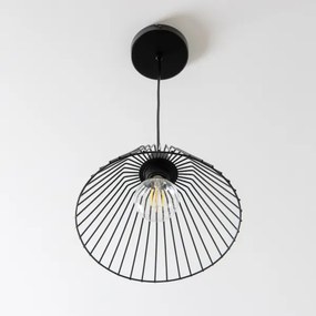 Brilagi - LED Lustr na lanku CERIA WIRE 1xE27/40W/230V pr. 30 cm černá