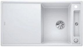 Granitový dřez Blanco AXIA III 5 S-F InFino bílá dřez vpravo s excentrem přísluš. sklo