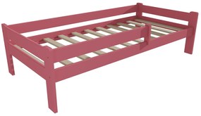 Vomaks Dětská postel DP 012 se zábranou Rozměr: 80 x 160 cm, Barva: barva růžová