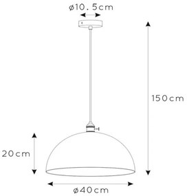 Lucide 30485/40/41 - Lustr na lanku MARNE 1xE27/60W/230V béžová