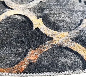 BE Koberec Porte 0066 GREY GOLD - šedožlutý kulatý Rozměr: 80 cm