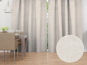 Biante Dekorační závěs Porto PRT-013 Světle béžová režná - šířka 130 cm 130x140 cm