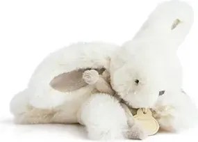 Doudou Dárková sada - Plyšový králíček béžový 16 cm / od 0 měsíců