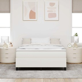 Rám platformy Krémová 140 x 200 cm Žebrovaná látka 3337414