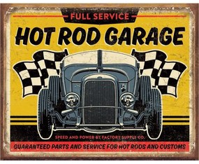 Plechová cedule Hot Rod Garage 1932 Rod 40 cm x 32 cm