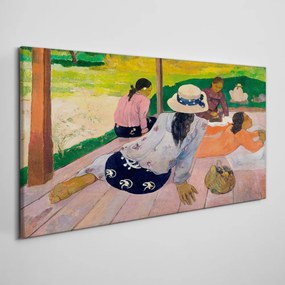 Obraz na plátně Siesta tahiti paul gauguin