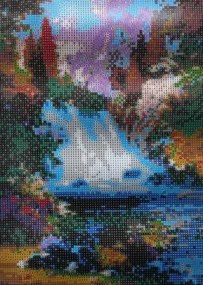 NORIMPEX Diamantové malování Vodopád / 30x40 cm