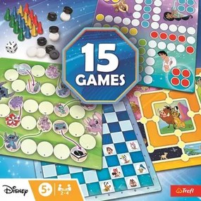 Trefl - Hra - Sada 15 stolních her Disney / 10-30 minut / 2-4 hráčů /