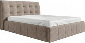 MOS Čalouněná postel LETTO Vogue 140x200 cm Barva látky Vogue: Béžová (Vogue 04)