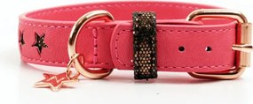 MILK&PEPPER Milkandpepper Obojek pro pro psy Stella Fuchsia Velikost: 35x2 cm