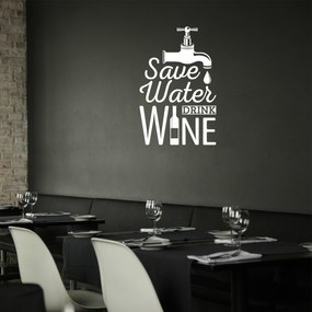 Samolepka na zeď - Save Water (39x60 cm) - PopyDesign