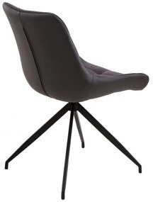 Designové židle Amiyah tmavě šedá-černá