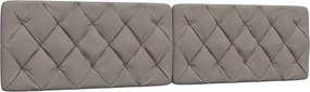 Rám postele bez matrace taupe 200 x 200 cm textil 3310626
