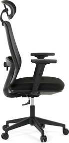 Ergonomická kancelářská židle VEBRUA - černá síťovina