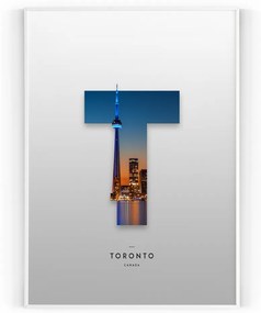 Plakát / Obraz Toronto Pololesklý saténový papír 210 g/m² A4 - 21 x 29,7 cm