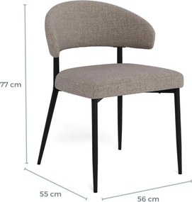 ACTONA GROUP Jídelní židle EDINA hnědá 0000100438
