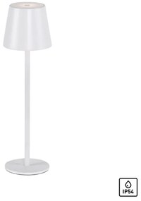 Leuchten Direkt 19250-16-LED Venkovní nabíjecí lampa EURIA LED/3W/5V IP54 bílá