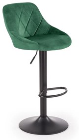 Barová židle Archer, zelená / černá