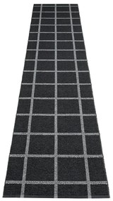 Vinylový koberec Pappelina ADA Black/Granit Metallic velikost: 70x375cm