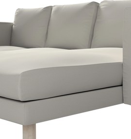 Potah na pohovku IKEA Norsborg 3-místná se šezlongem barva šedá látka pletený vzor
