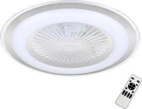 Stropní LED svítidlo Zephyr, 1x LED 48w, 3000-6000k, s, s ventilátorem a ovladačem
