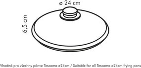 TESCOMA Skleněná poklice UNICOVER ø 24 cm