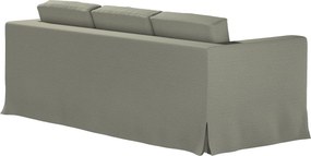 Potah na pohovku IKEA  Karlanda 3-místná nerozkládací, dlouhý barva šedá látka pletený vzor