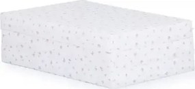 CHIPOLINO Skládací matrace 120x60 cm White powder stars