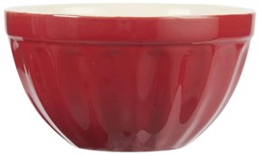 IB LAURSEN Miska na müsli Mynte Strawberry, červená barva, keramika