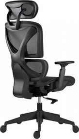 Antares Kancelářská ergonomická židle ESTER — síť, černá, nosnost 130 kg