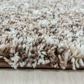 Kusový koberec Enjoy shaggy 4500 beige (Varianta: kruh 160 cm)