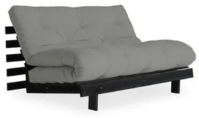 sofa ROOT by Karup - 140*200 cm black (černá) + futon grey 746