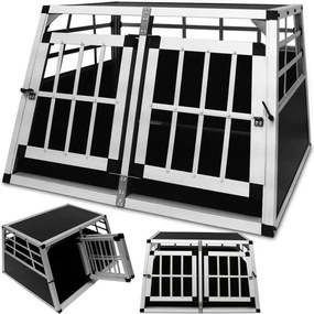 DEU874 cestovní box, přepravka pro psa L 89x69x50cm přepážka