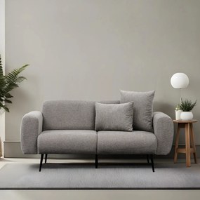 Hanah Home Dvoumístná pohovka SIDE světle šedá