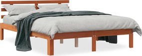 vidaXL Rám postele masivní dřevo 120 x 200 cm [814752] Barva: Hnědá