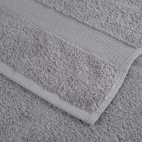 Prémiové ručníky SOLUND 4 ks šedé 100x200 cm 600 g/m² 137318