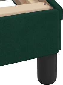 Postel s matrací Dover tmavě zelená 90 x 200 cm samet 3208334