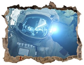 Wallmuralia Foto fotografie díra na zeď Kosmonaut 95x64 cm
