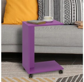 Adore Furniture | Odkládací stolek 65x35 cm fialová | AD0142