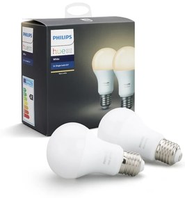 Hue LED žárovka White E27/A60 set 2ks 8718696729113 9,5W 2700K