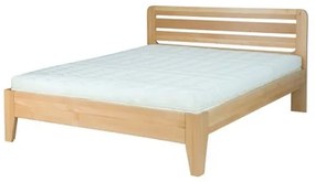 Drewmax Dřevěná postel 90x200 buk LK189 ořech