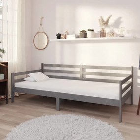 vidaXL Denní postel s matrací 90 x 200 cm masivní borové dřevo [3083591] Barva: Šedá