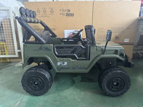 AIYAPLAY Dětské elektrické auto TOYOTA FJ 24V, elektrické auto pro děti s dálkovým ovládáním, motor 200W, lithiová baterie, 2-místné pro 3-8 let